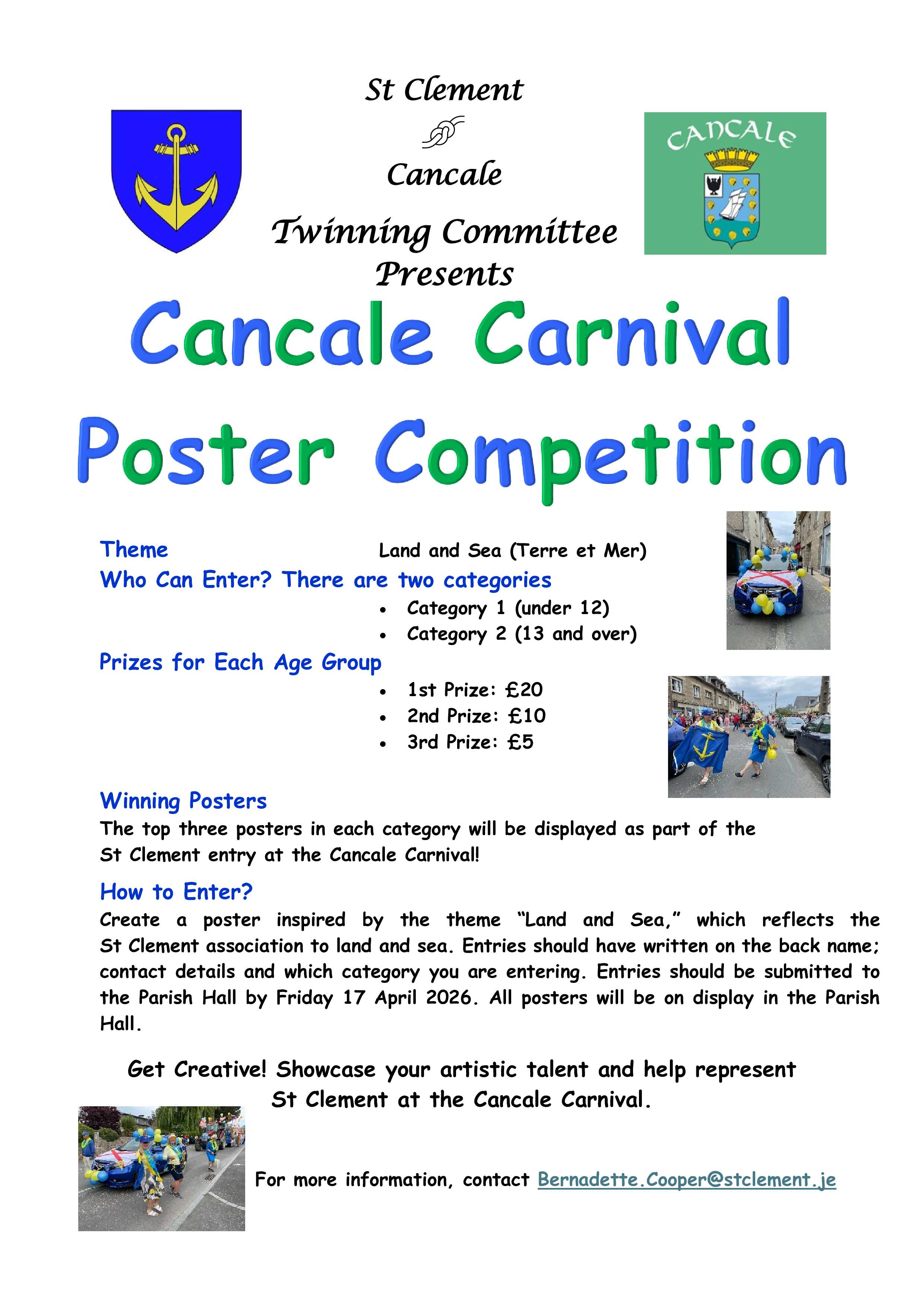 Cancale Carnival Poster Competition | Parish of St Clement